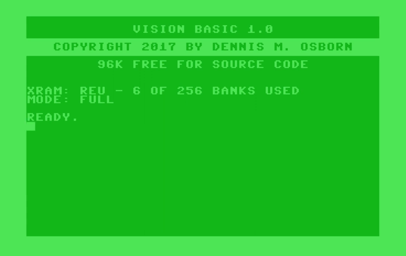 Vision BASIC by Dennis Osborn – The Universe of Commodore 64