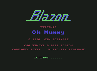 Oh Mummy (2025, Blazon) – The Universe of Commodore 64